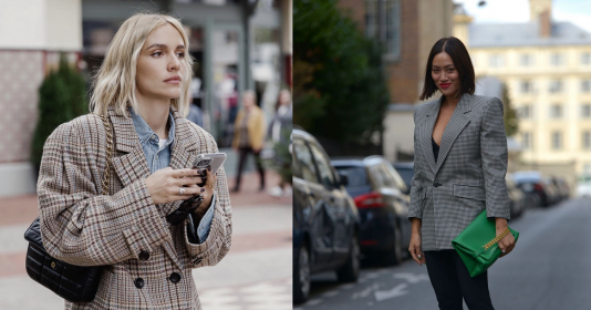 Ngắm nghía các quý cô sành điệu lên đồ với blazer kẻ sọc, chị em sẽ có ...